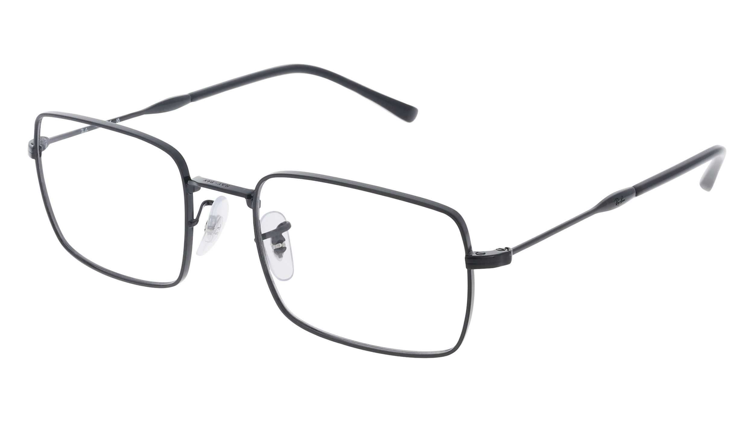 Lunettes de vue RAY-BAN RX 6520 2509 55/20 Mixte Noir Rectangle Cerclée ...